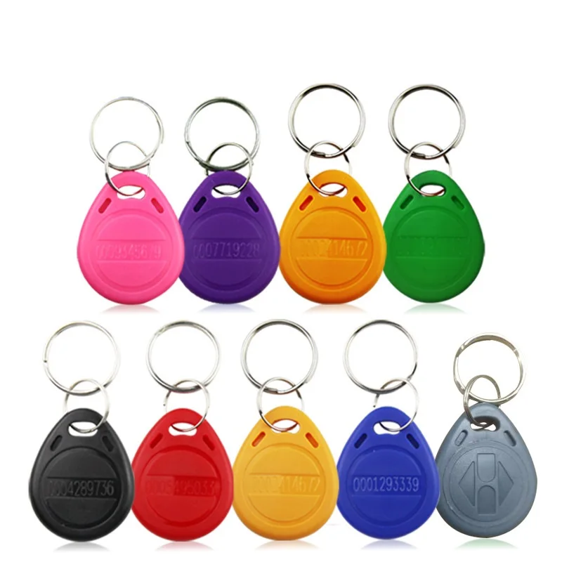 10Pcs-Mixed-Color-RFID-Keychain-Tag-Key-125KHz-TK4100-EM4100-ID-Read ...