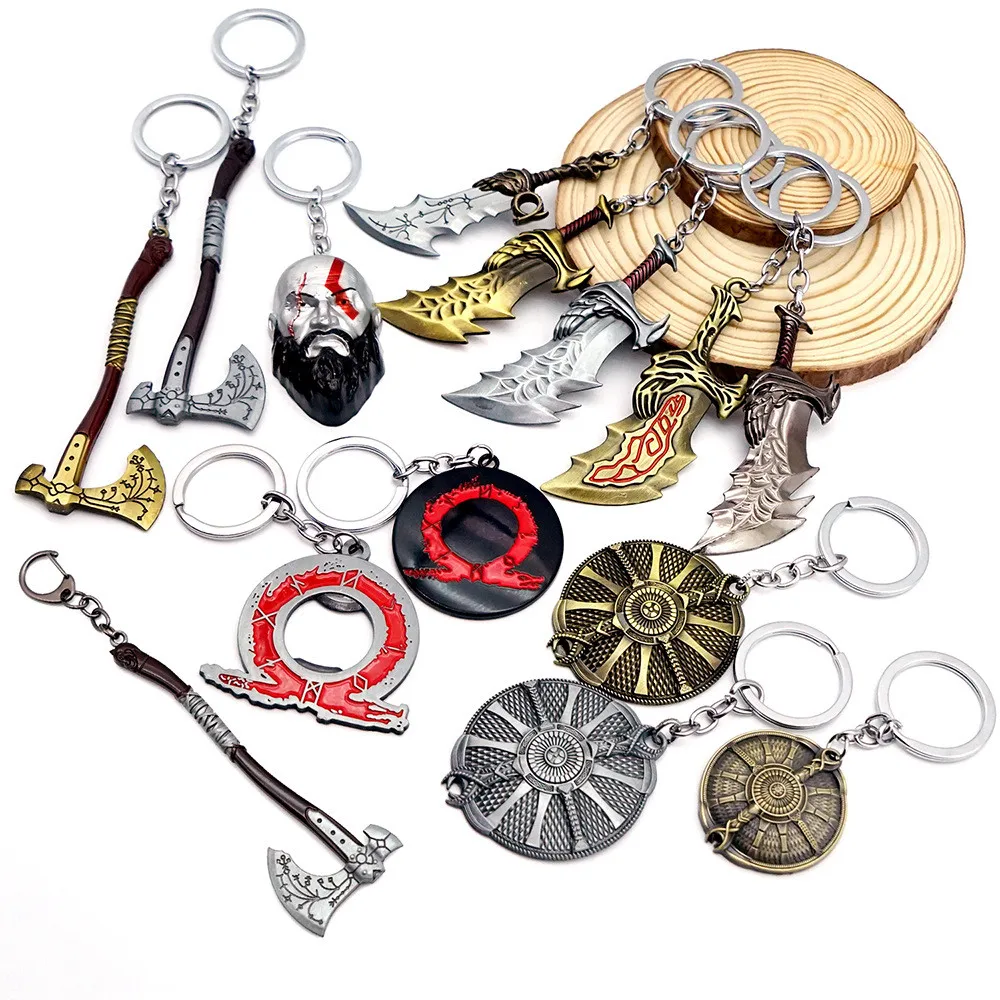 God of War Keychain Kratos Leviathan Axe Blades of Chaos Blade of ...