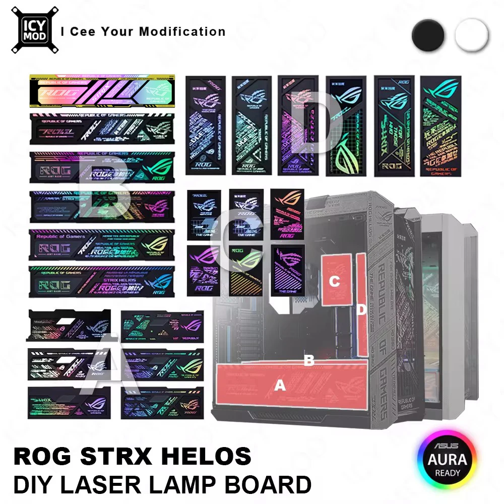 ASUS-GX601-Laser-Engraving-Case-Panel-ARGB-Lighting-Plate-ROG-Strix ...