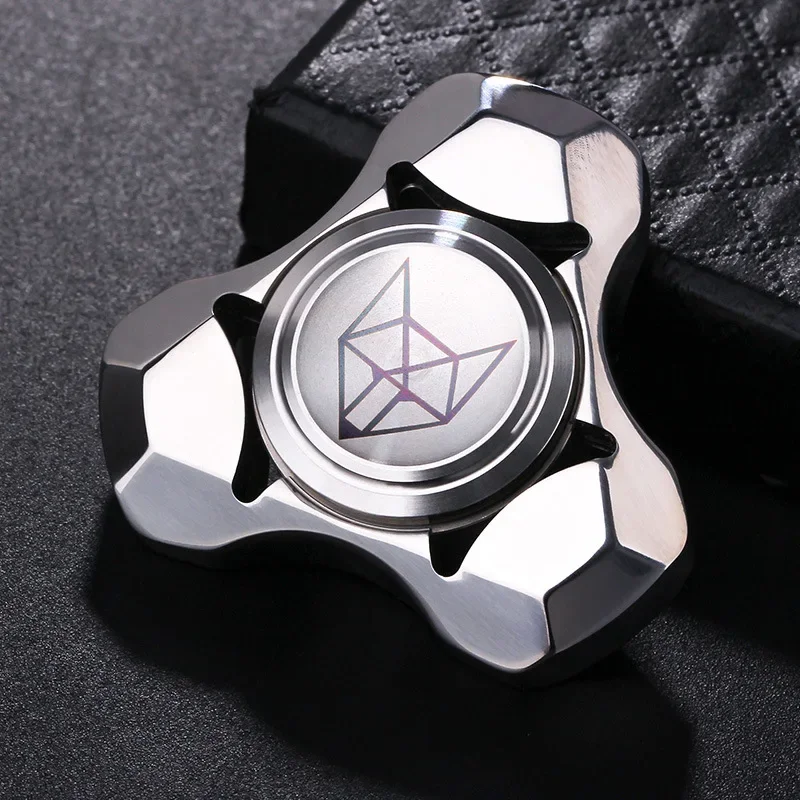 New Fox Stainless Steel Metal Fidget Spinner Adult EDC Antistress Hand ...