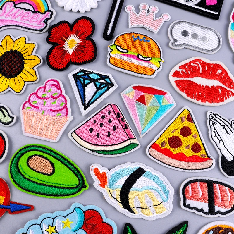 Cartoon-Patch-Food-Patches-For-Clothes-Embroidery-For-Clothing-Cake ...