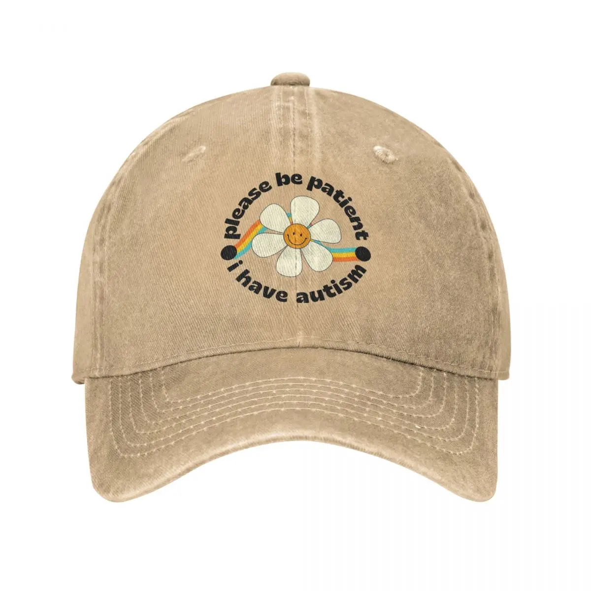 Please-Be-Patient-I-Have-Autism-Unisex-Style-Baseball-Cap-Distressed ...