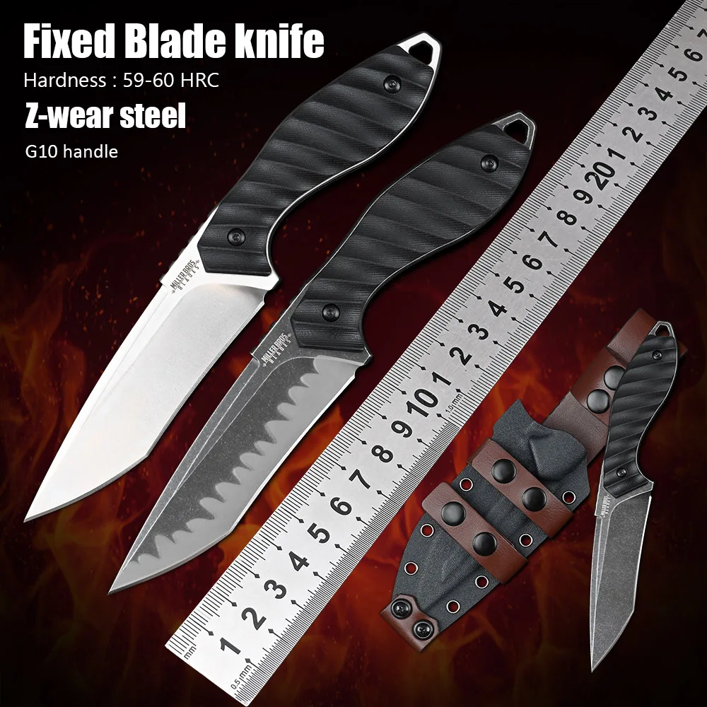 Long-Blade-Self-Defense-Camping-Utility-Knives-Tactical-Survival ...