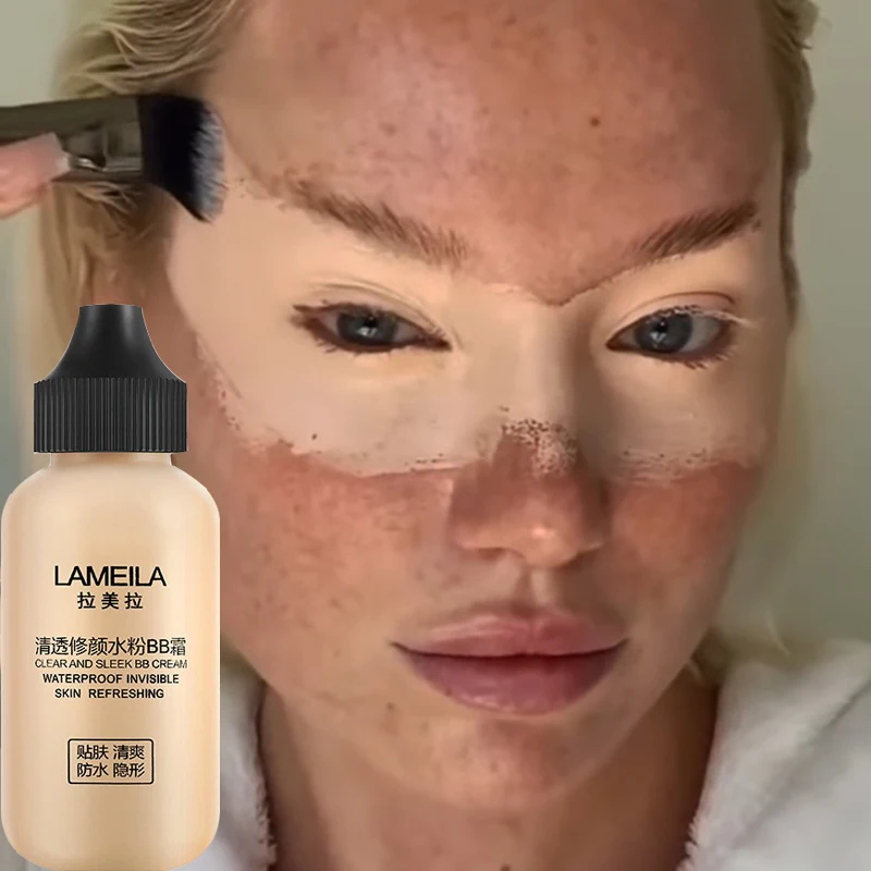 3 Colors Long Lasting Liquid Foundation Waterproof Cover Acne Spot ...
