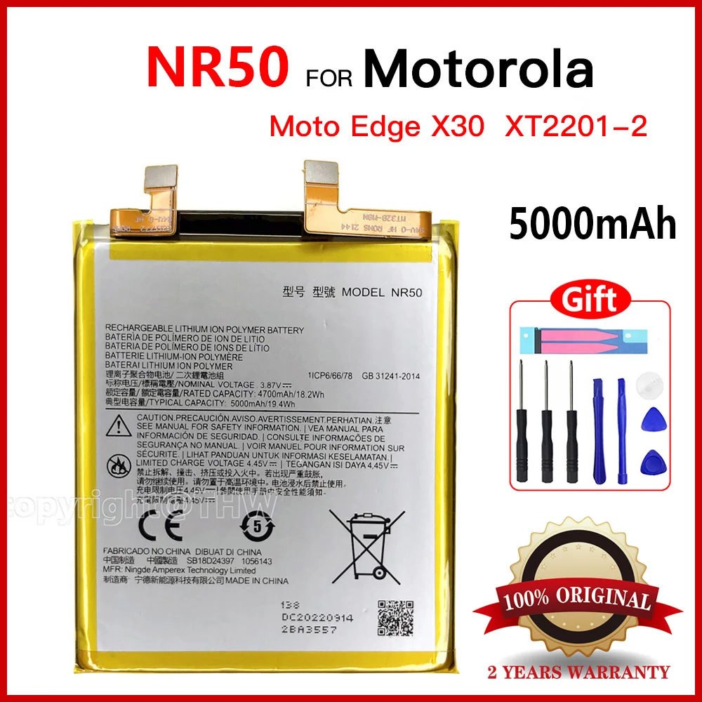 Genuine-NR50-Battery-for-Motorola-Moto-Edge-X30-X30-5G-2021-XT2201-2 ...