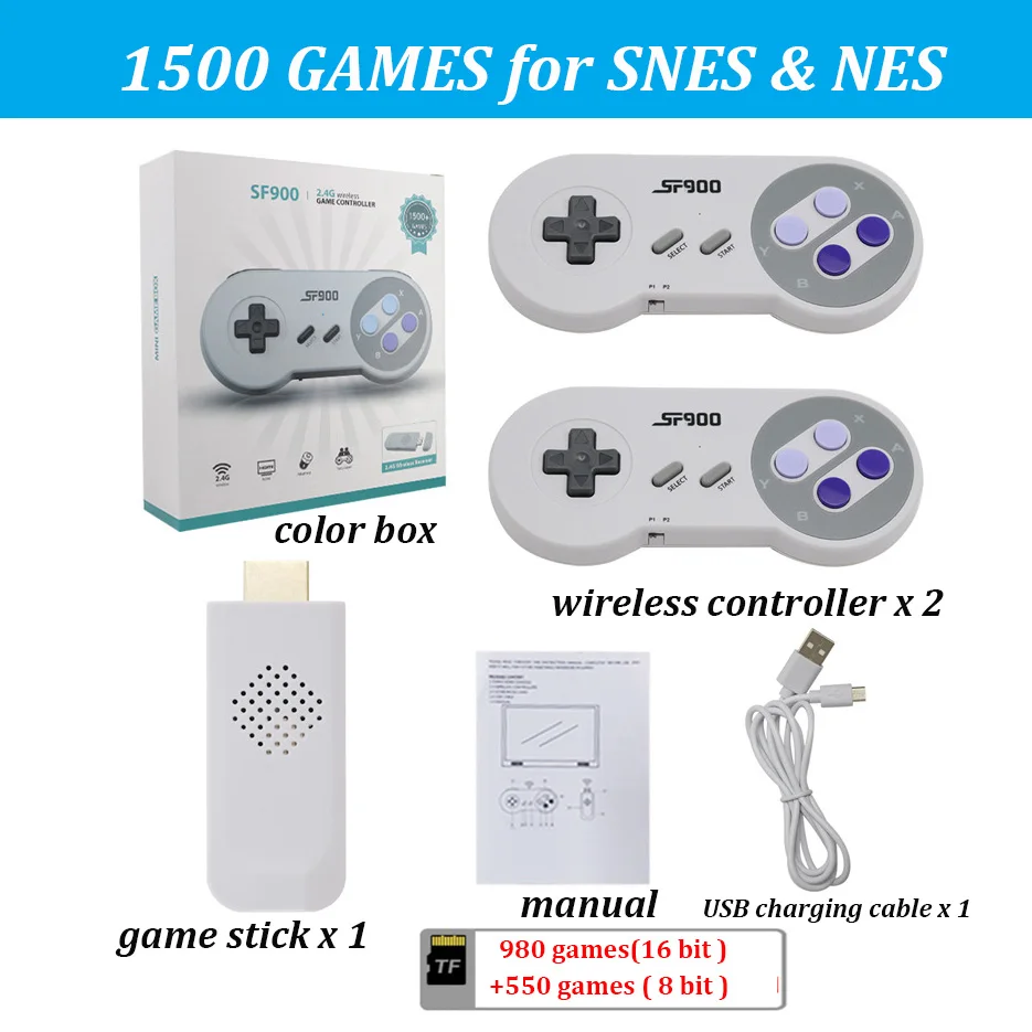 Sf900-hd-v-deo-game-console-1500-jogos-retro-vara-do-jogo-para-snes ...