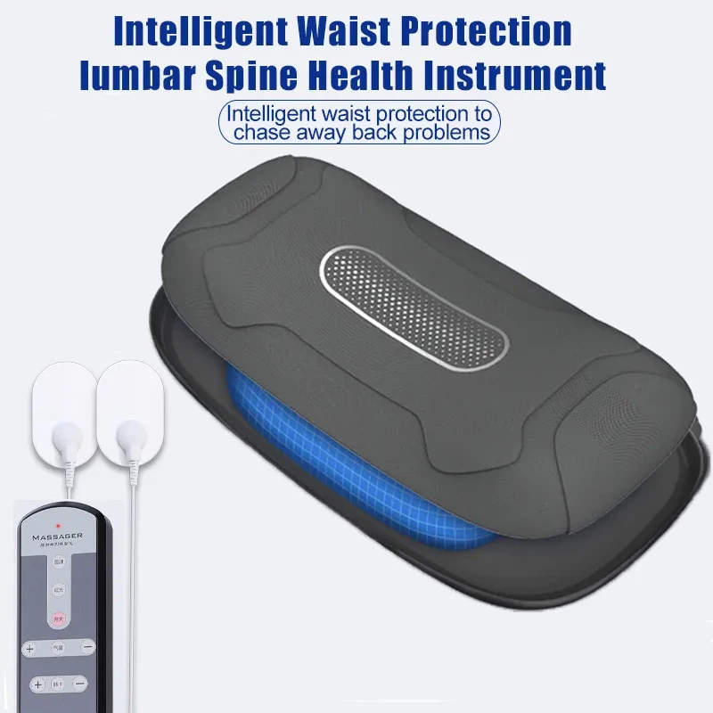 Lumbar-Massager-For-Pain-Relief-Adjustable-Intensity-EMS-Vibration ...