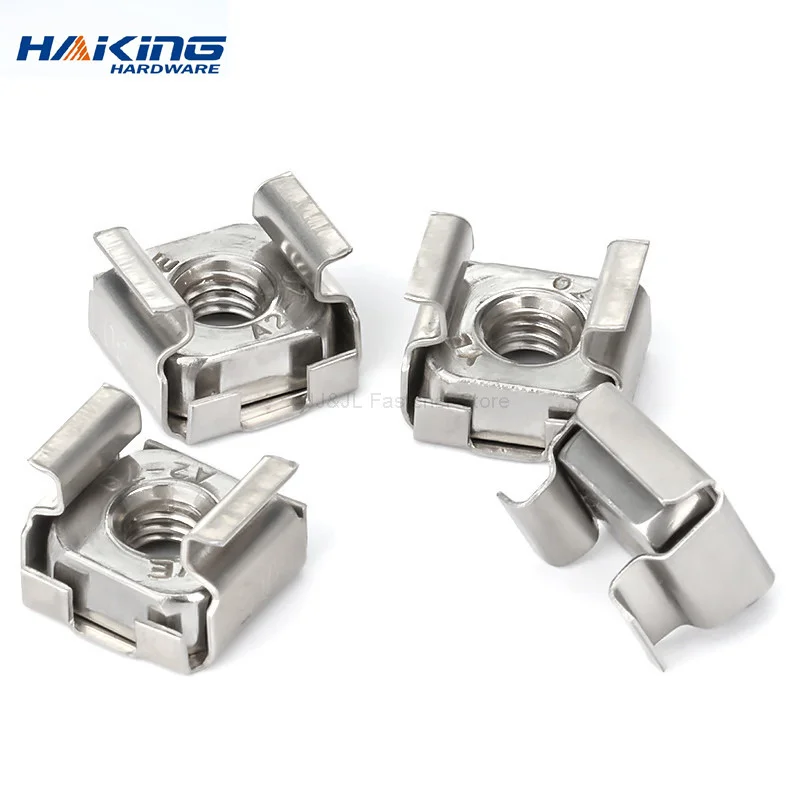 M4-M5-M6-M8-Square-Hole-Hardware-Cage-Nuts-5-10-Pcs-Stainless-Steel ...