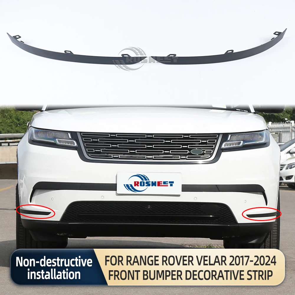 Front Bumper Side Lower Cover Trim Strip For Range Rover Velar Low ...