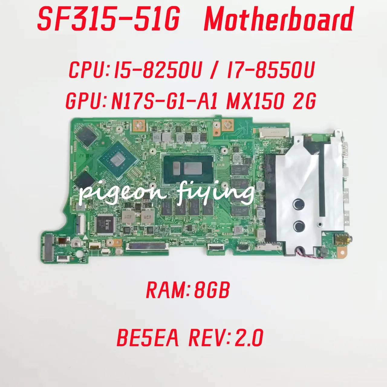 BE5EA-Mainboard-For-ACER-Swift-SF315-51-SF315-51G-Laptop-Motherboard ...