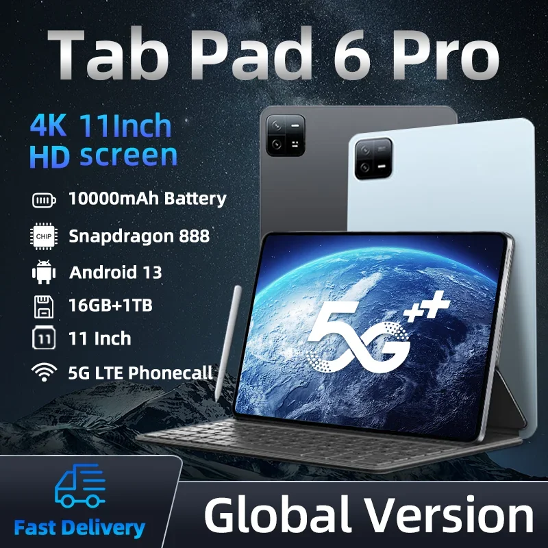 2024-New-Original-Global-Version-Pad-6-Pro-Snapdragon-888-Tablet-PC ...