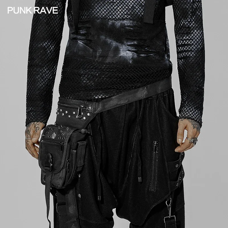 PUNK-RAVE-Men-s-Post-apocalyptic-Style-Personalized-Rivet-Waist-Bag ...