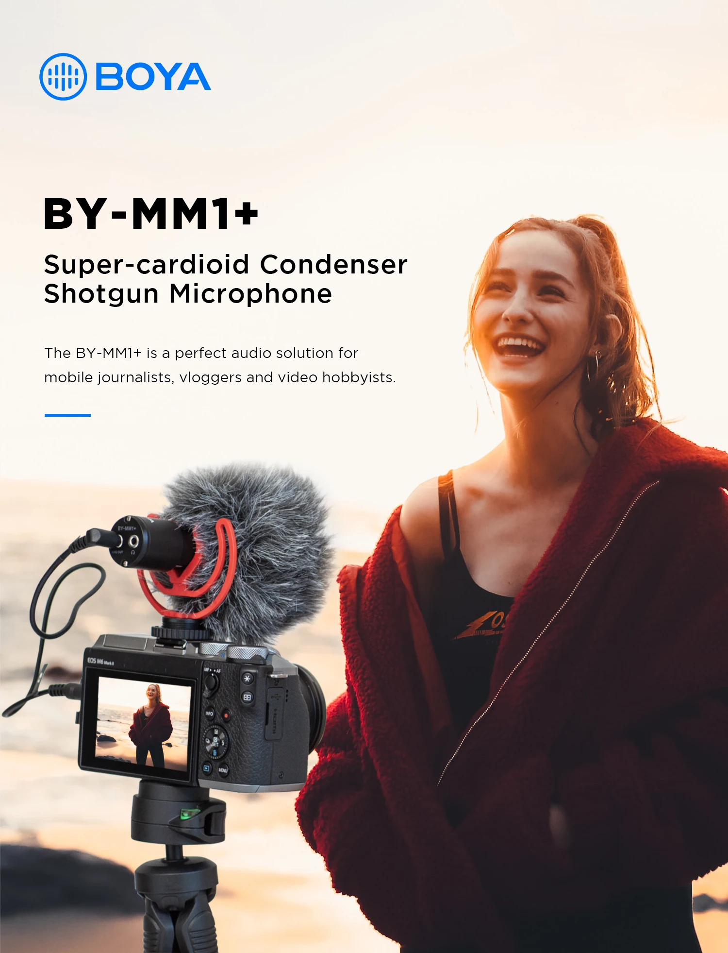 BOYA Professional Shotgun Condensateur Microphone BY-MM1 + Mini ...