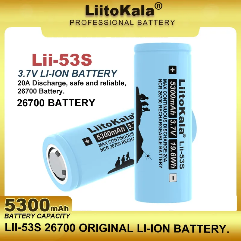 Liitokala-batterie-au-Lithium-LII-53S-26700-20a-3-7V-5300mA ...