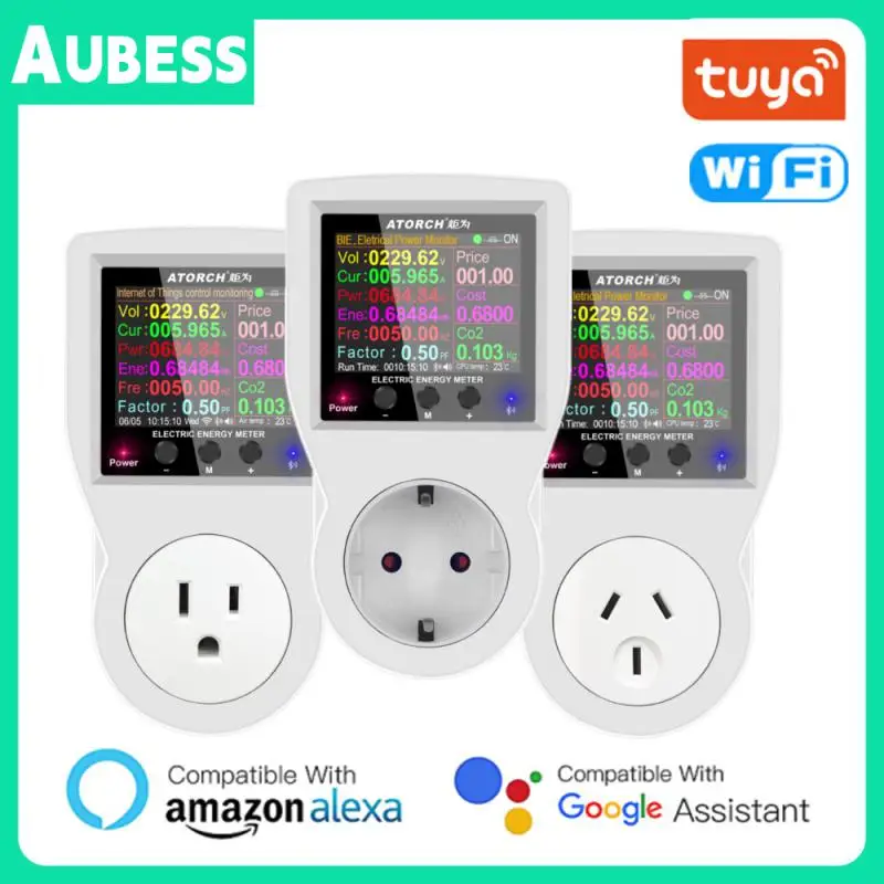 WIFI-Tuya-Smart-Plug-Wattmeter-Power-Meter-Energy-Meter-Wattage-Kwh ...