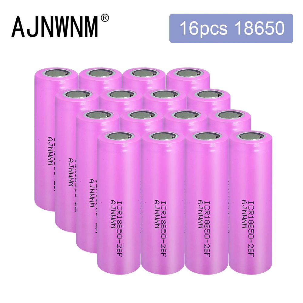 AJNWNM batería recargable de iones de litio, 100% Original, nueva, ICR18650, 3,7 V, 18650 ...