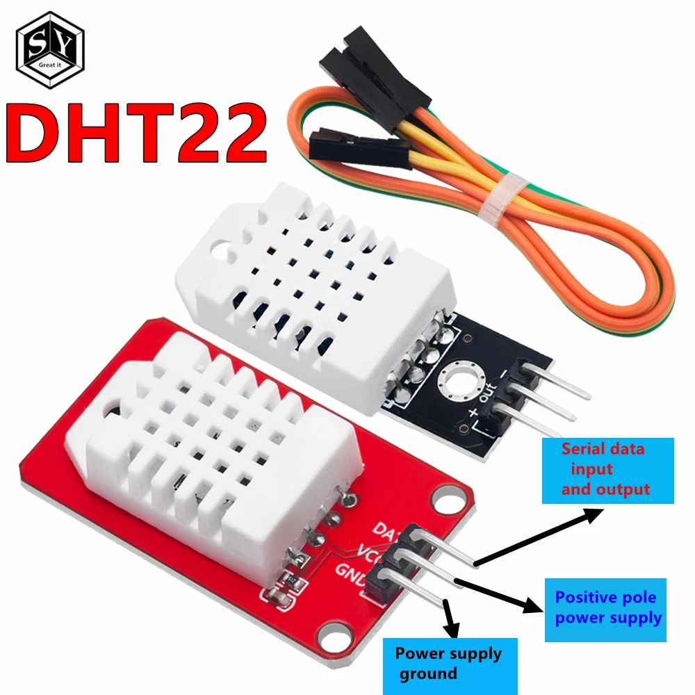 1PCS-High-Precision-AM2302-DHT22-Digital-Temperature-Humidity-Sensor ...
