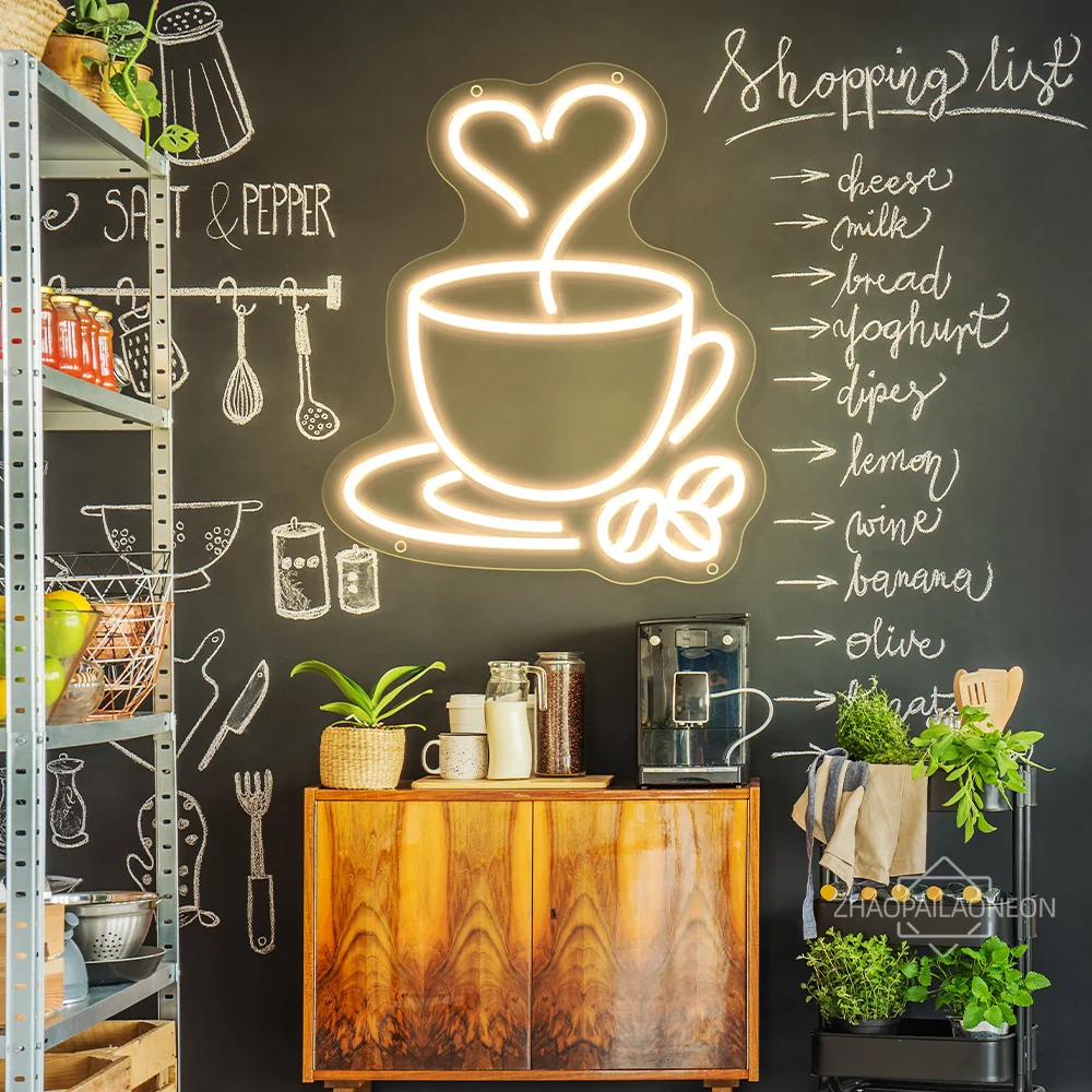 Letrero-Led-de-ne-n-para-caf-luces-de-ne-n-para-decoraci-n-de ...