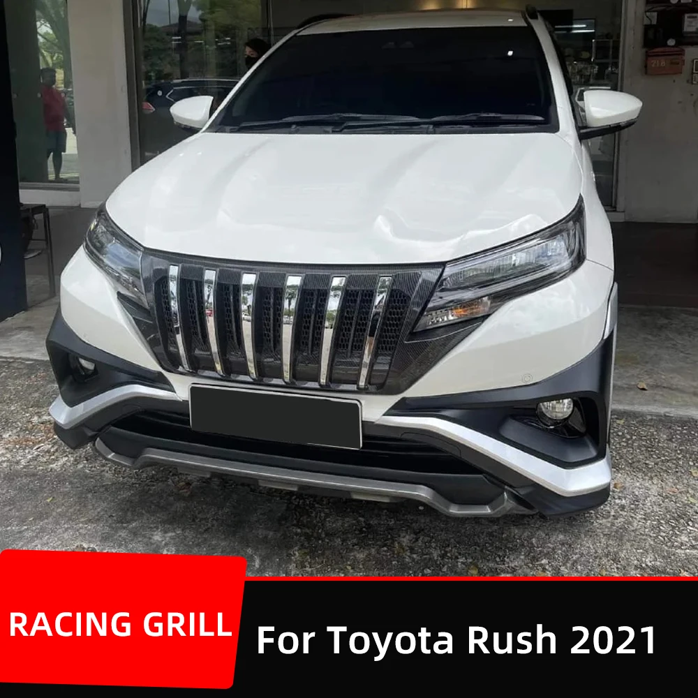 For-Toyota-rush-2021-Car-Racing-Grills-Front-Grille-Trim-Strips-Car ...