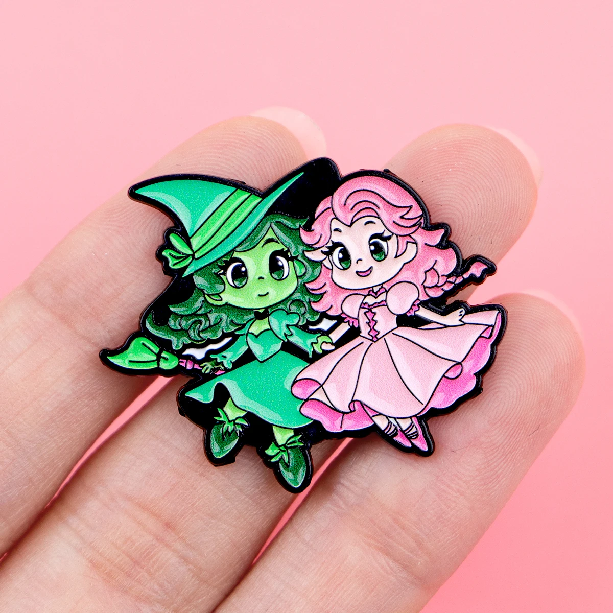 Funny Witch Enamel Pins Cartoon Princess Brooches Badge Lapel Pin For ...
