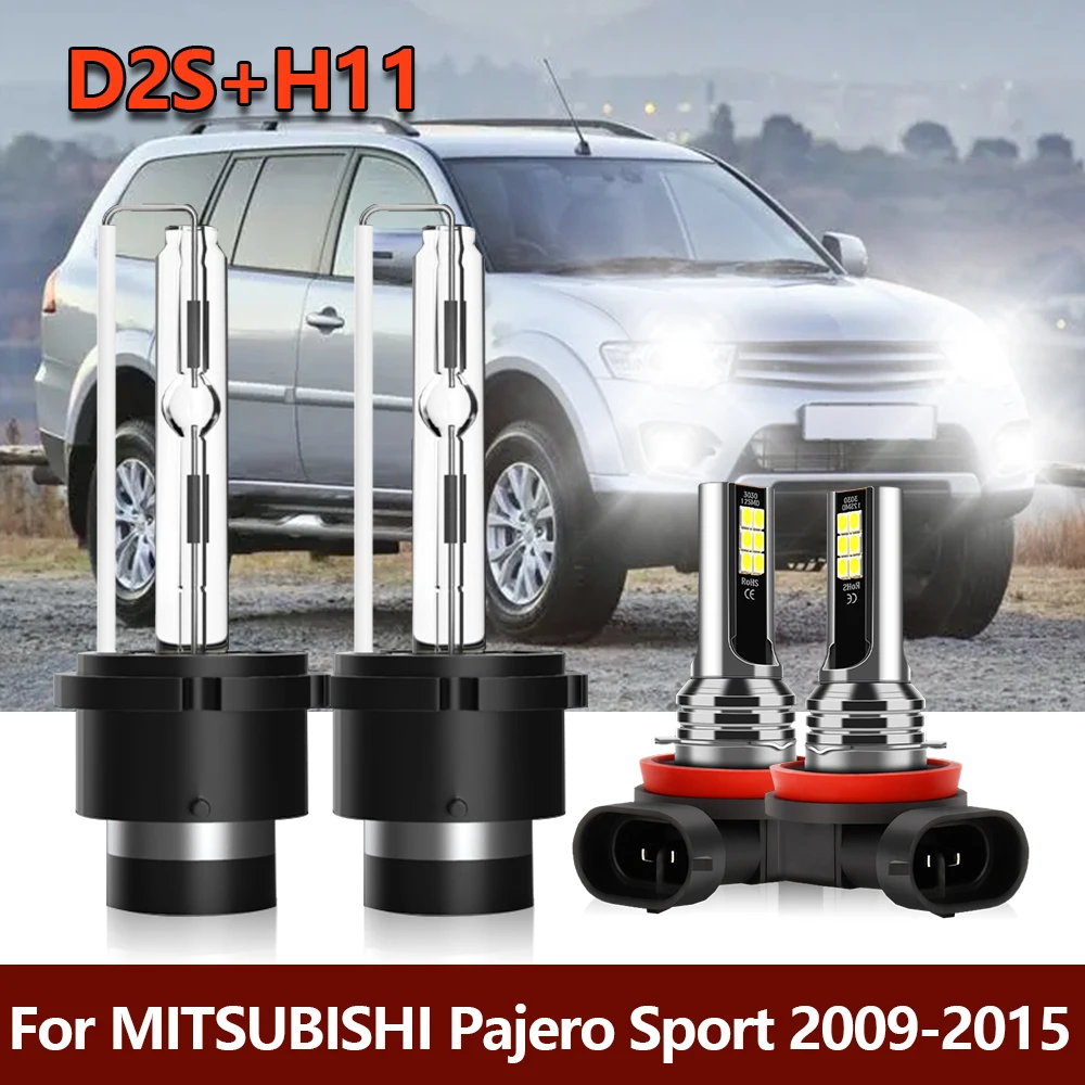 Roadsun-4x-HID-Xenon-Headlight-Bulbs-D2S-Low-Beam-6000K-Lamps-H11-Fog ...