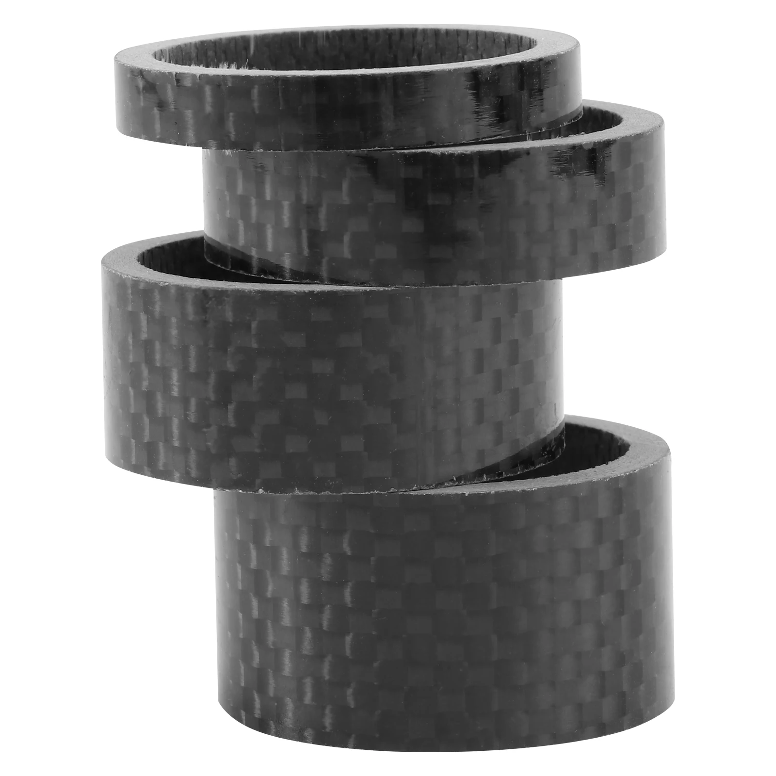 4Pcs Carbon Fiber Bike Stem Spacer Set Headset Washers 5 10 15 20mm ...