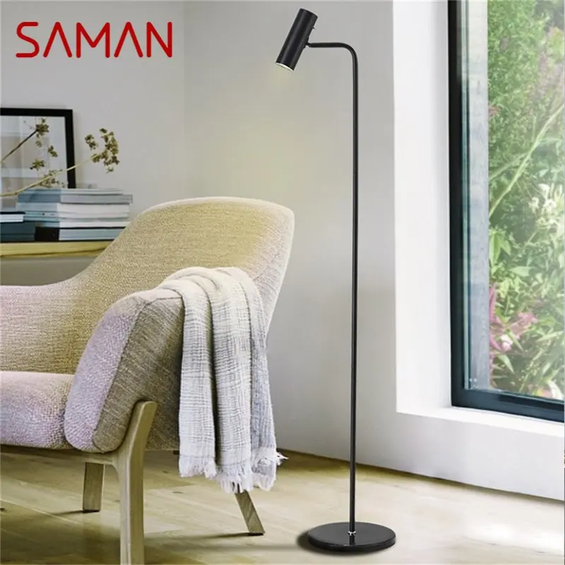 SAMAN-Modern-Floor-Lamp-Simple-LED-Standing-Lighting-Marble-Living-Room ...