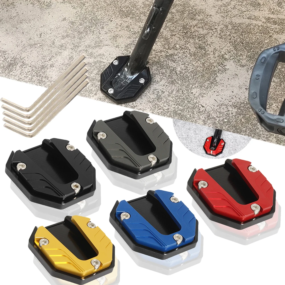 Universal-Scooter-Motorcycle-Bike-Kickstand-Extender-Foot-Side-Stand ...