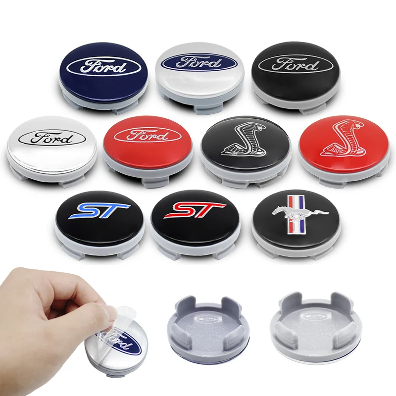4Pc 54mm Car Badge Wheel Center Cap For Ford Focus 2 Mk3 Mondeo Max ...