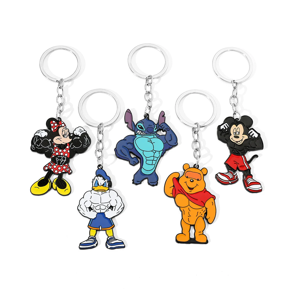 Disney-Muscle-Stitch-Keychain-Cartoon-Figure-Muscle-Mickey-Minnie ...