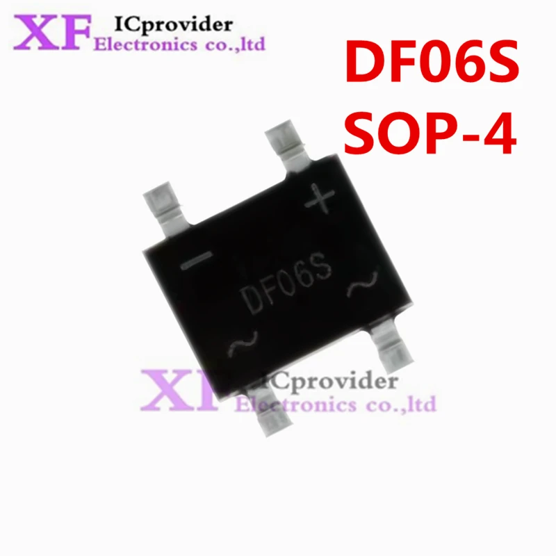 10PCS DF06S DF06 1A 600V SOP-4 Diode Bridge Rectifier SMD - AliExpress 502