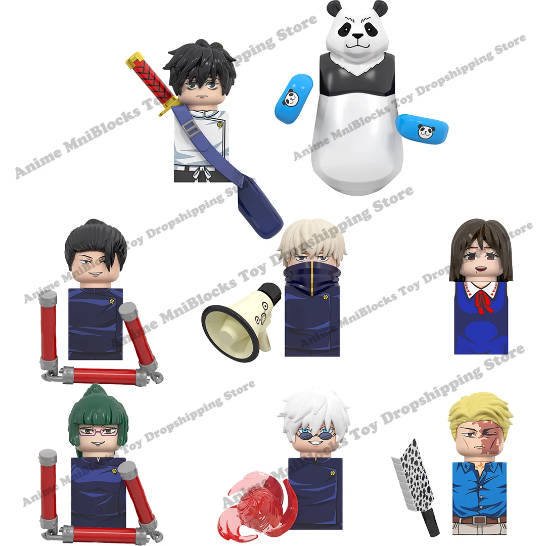 WM-Blocks-WM6140-Anime-Jujutsu-Kaisen-Zenin-Geto-Gojo-Panda-Nanami ...