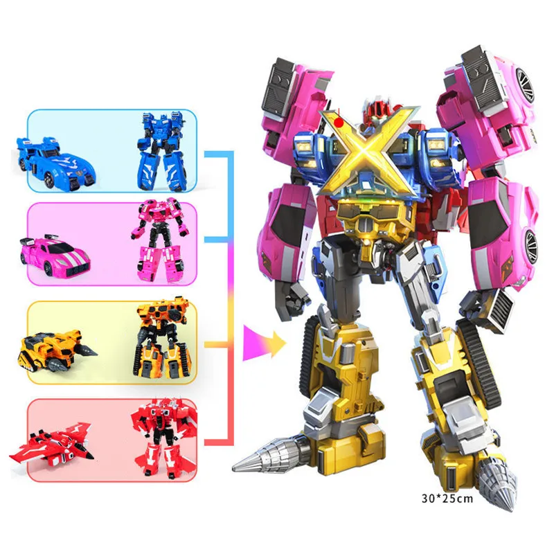 Gold-mecha-Multiple-Mode-Mini-Force-Transformation-Toys-Action-Figures ...