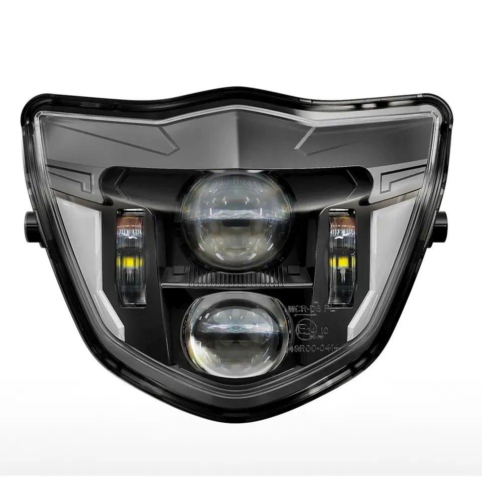 Drz400 Headlight Dirt Bike LED Headlight DRL For Yamaha WR250F WR450F ...