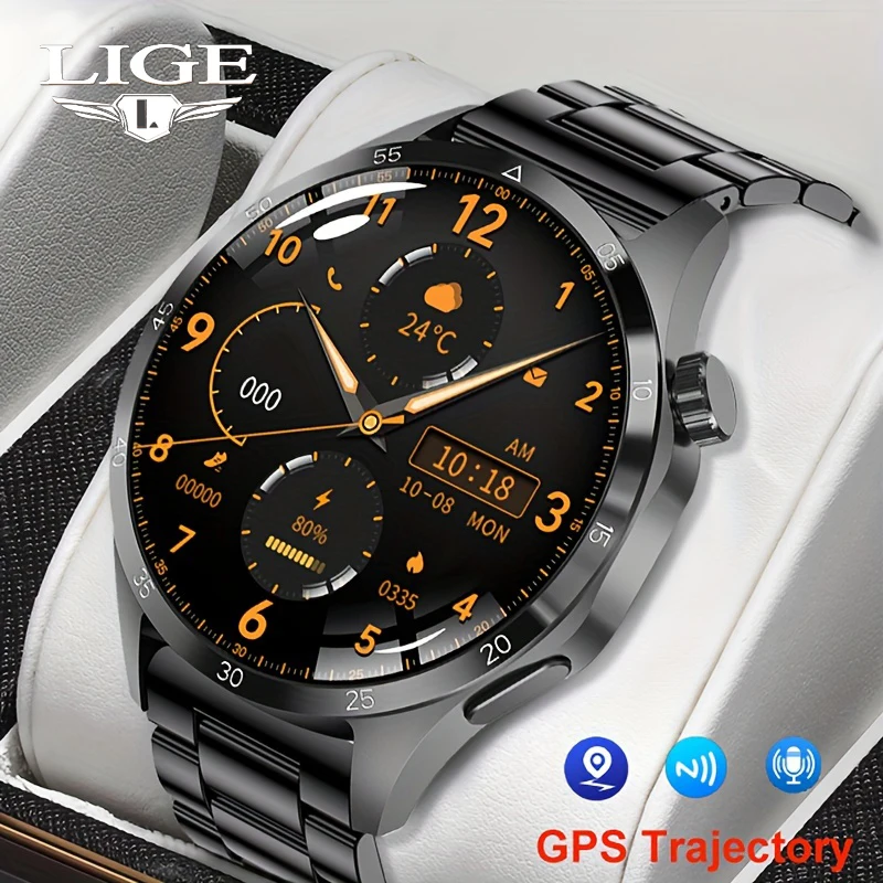 LIGE-reloj-inteligente-para-hombre-y-mujer-accesorio-de-pulsera-resistente-al-agua-IP68-con ...