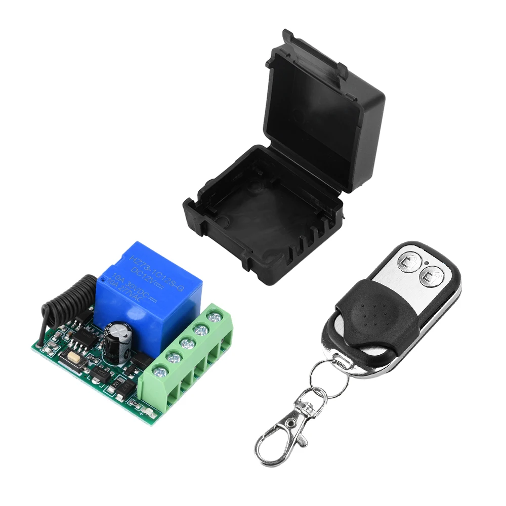 DC12V-433MHz-Single-Relay-Wireless-Remote-Control-Switch-Receiver ...