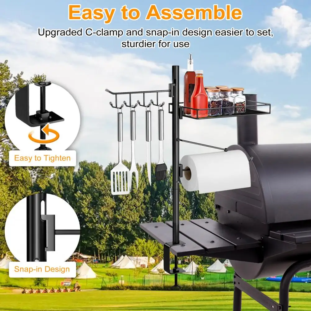 C-clamp-Grill-Stand-Outdoor-Grilling-Accessories-Bbq-Grill-Caddy ...