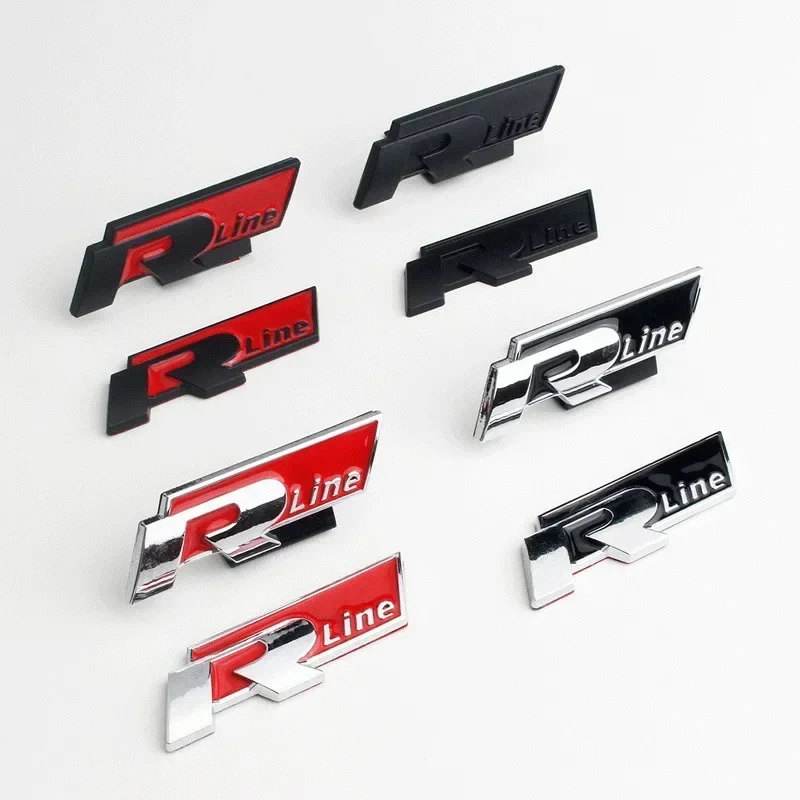 Car-Front-Grille-Emblem-for-Volkswagen-Rline-Polo-Passat-B5-B7-Golf-3-4 ...
