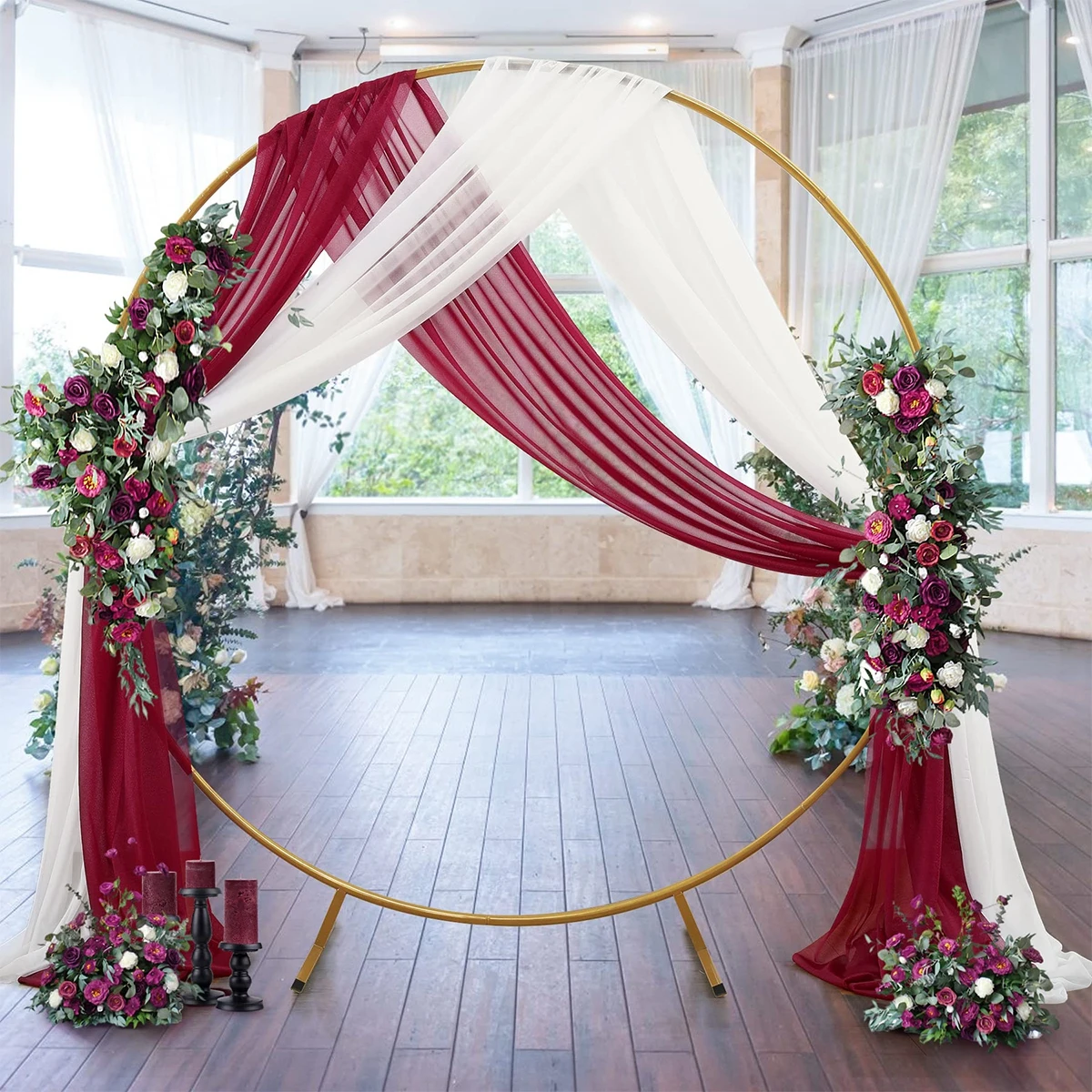Wedding-Arch-Drape-Chiffon-Fabric-Draping-Curtain-Drapery-Wedding-Stage ...