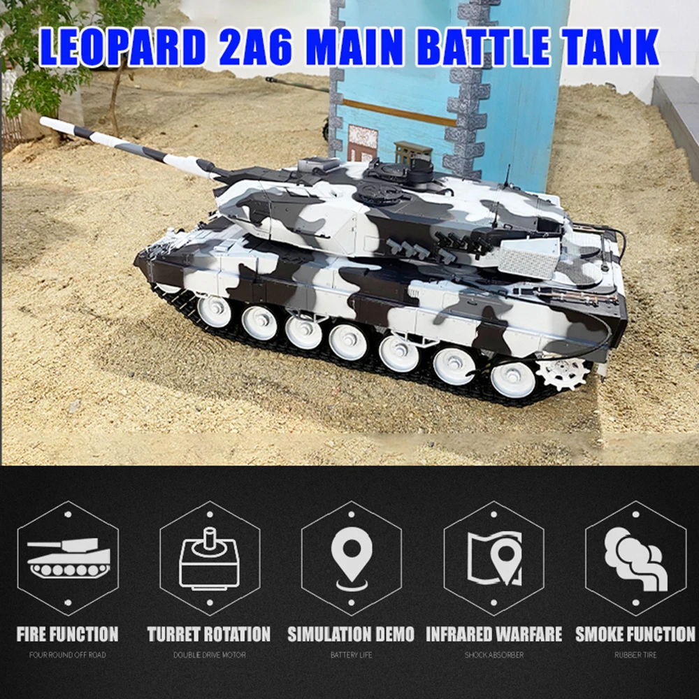 New-Rc-Tank-1-16-3889-German-Leopard-2a6-Heavy-Remote-Control-Tank ...