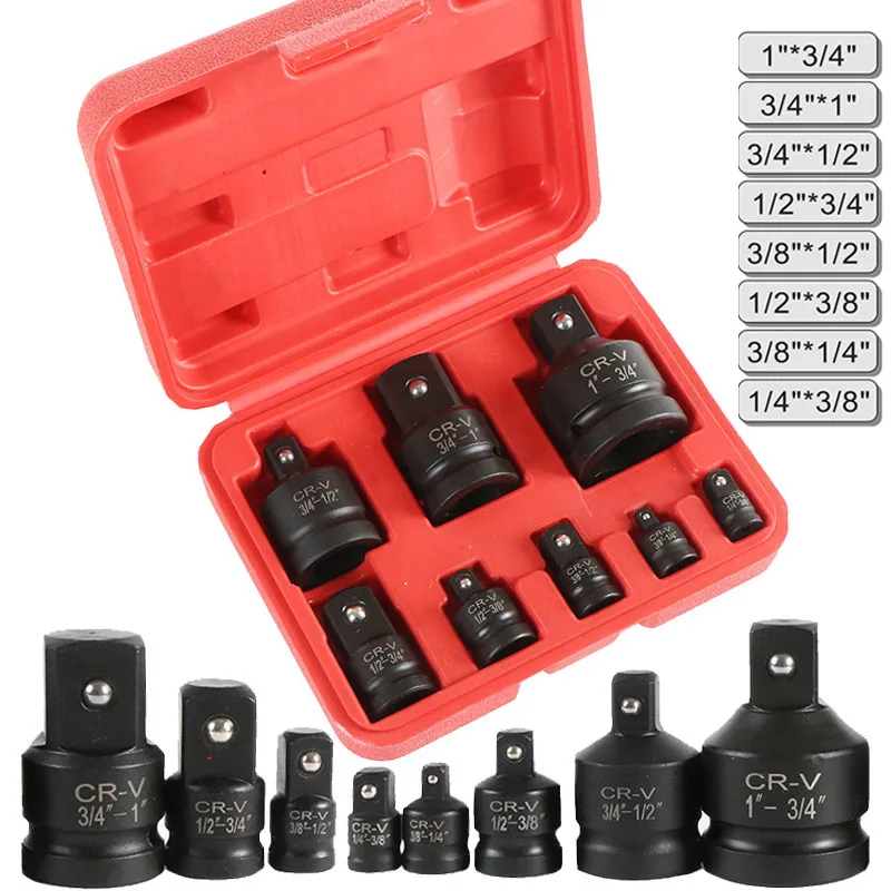 3/8" 1/4" 1/2" 1" Socket Adapter Set Impact Adapter and Reducer Set Cr ...