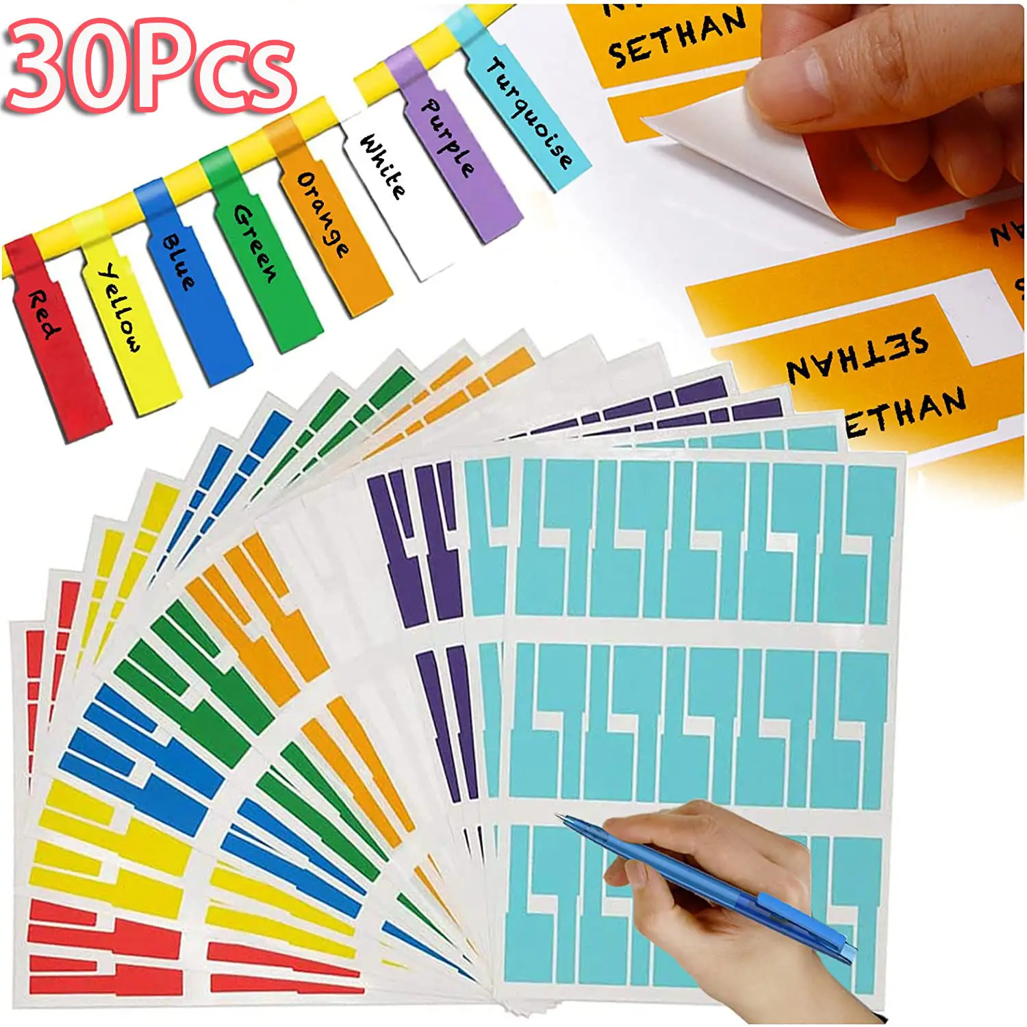 10-Sheets-P-type-Cable-Labels-Machine-Room-Network-Cable-Stickers-Can ...