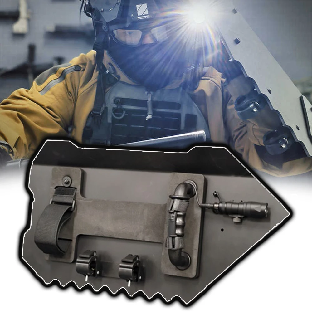Tactical Arm Shield Airsoft Offensive Defensive Metal Shield Outdoor ...