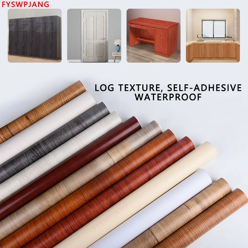 PVC-Waterproof-Self-Adhesive-Wallpaper-Roll-Furniture-Cabinets-Vinyl ...