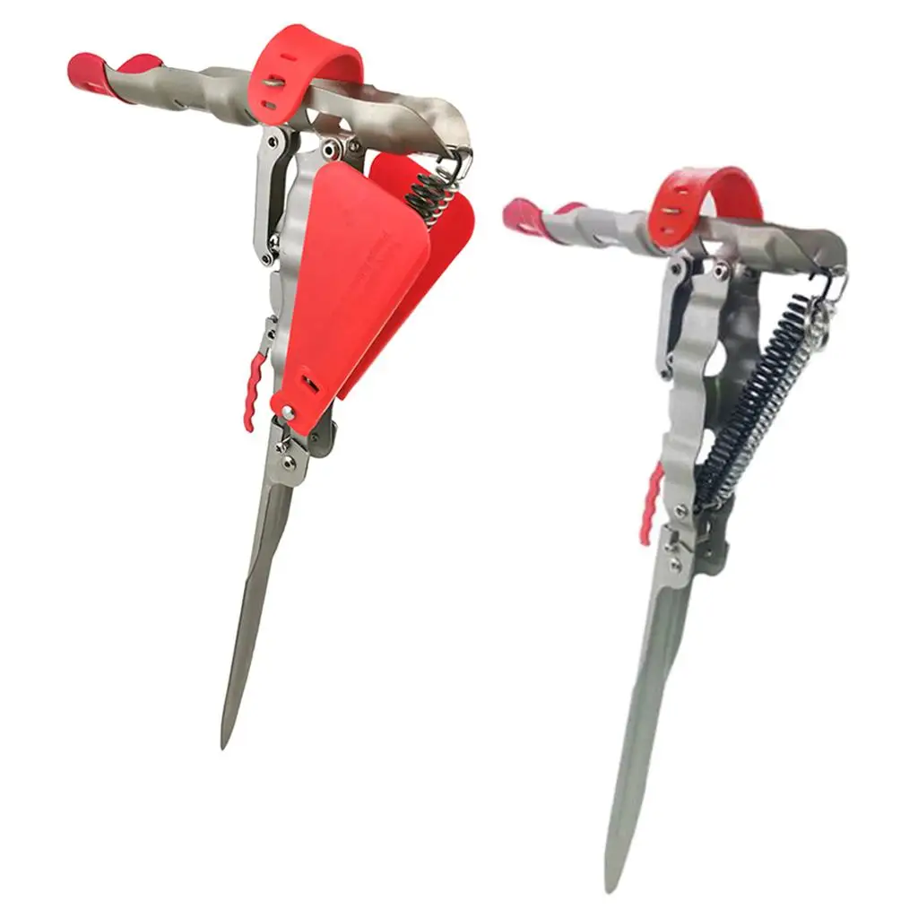 Adjustable Automatic Folding Spring Tip-Up Hook Fishing Rod Pole Holder ...