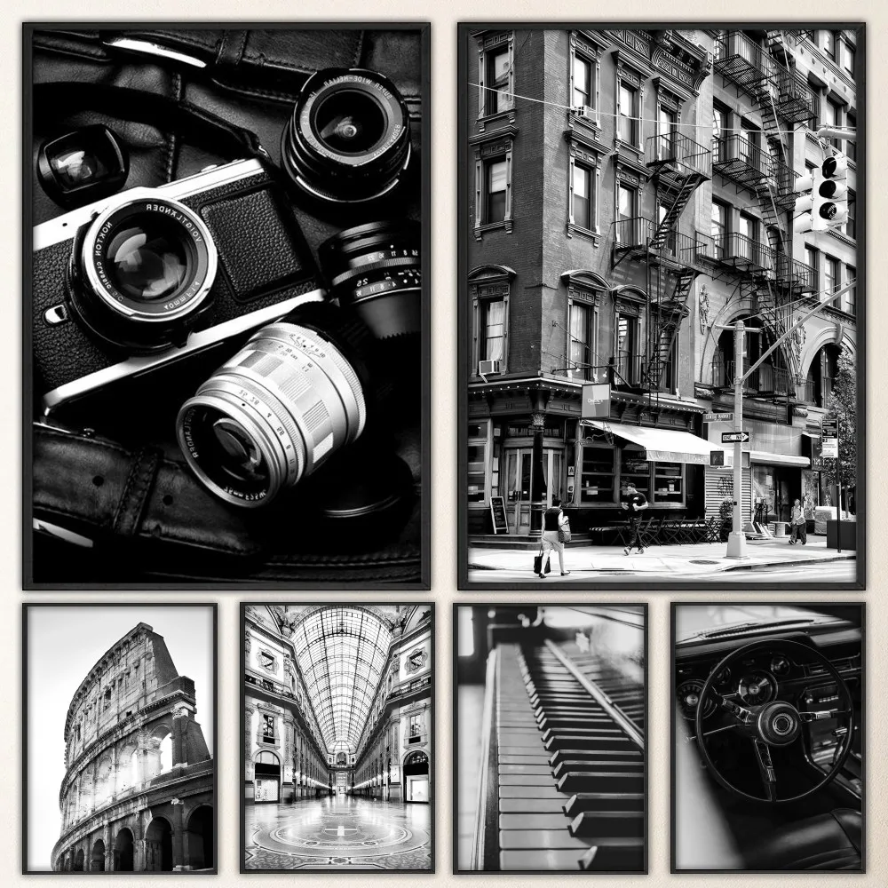 Black-And-White-Vintage-Poster-Fancy-Poster-Wall-Sticker-for-Living ...