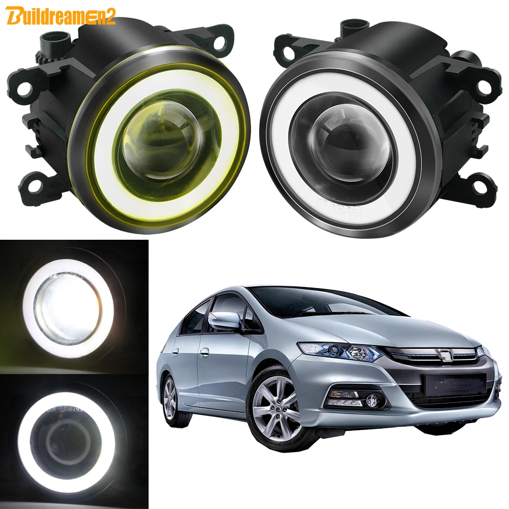 2-X-30W-Car-Fog-Light-with-Angel-Eye-DRL-H11-LED-COB-Fog-Daytime ...