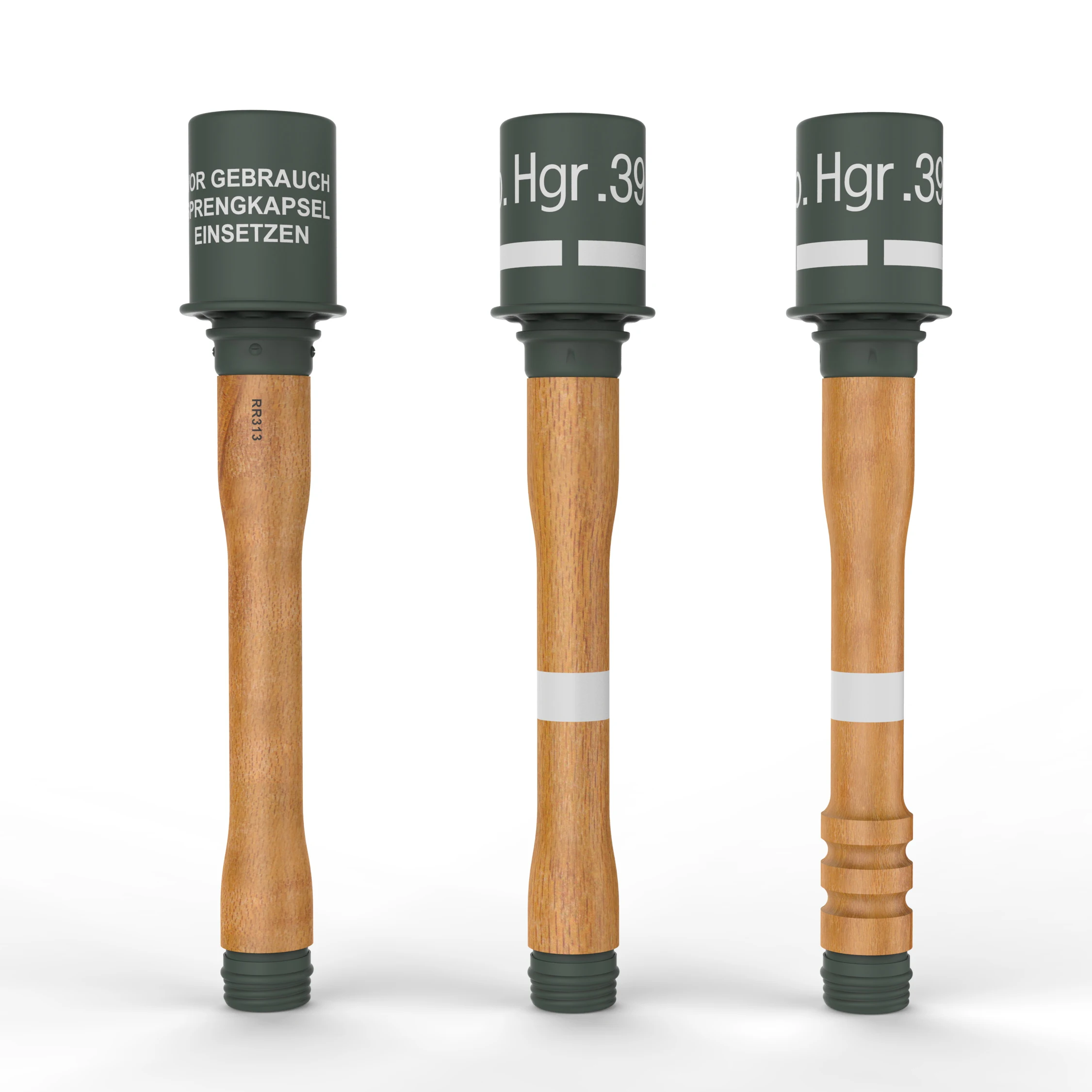 3D Printing Wonwar Military Prop Model M24 M39 M43 Grenade Model ...