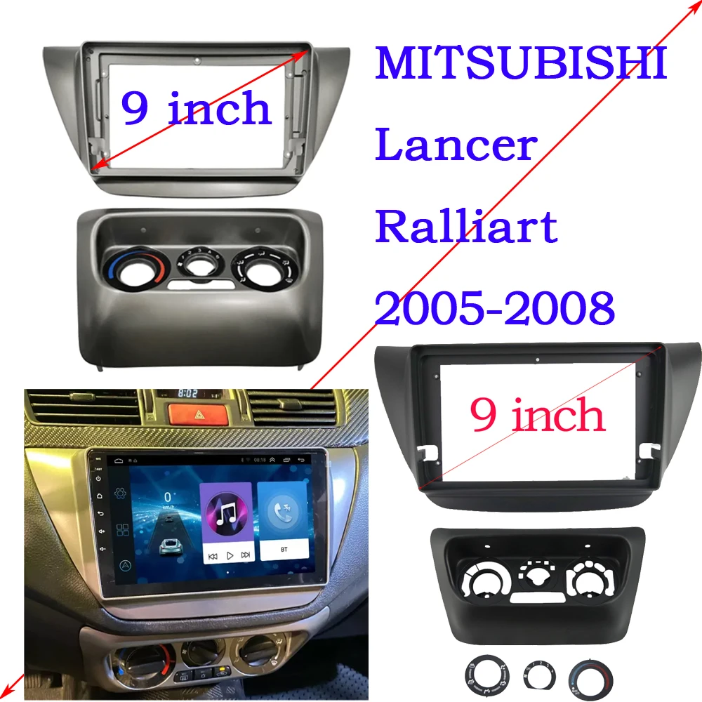 9-For-MITSUBISHI-Lancer-IX-2005-2008-Car-Radio-Fascias-Android-MP5 ...