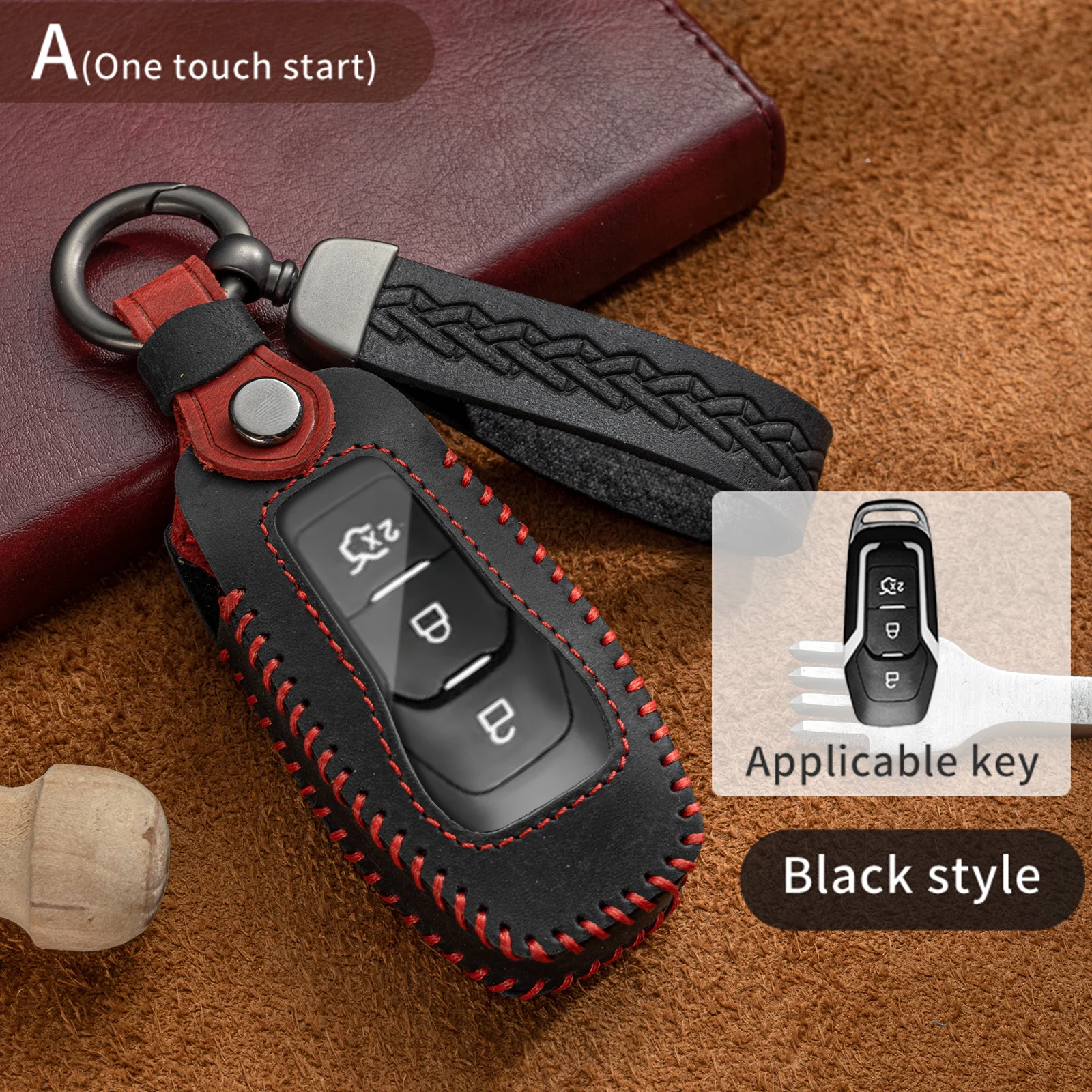 Car-Remote-Key-Fob-Shell-Cover-Case-Keychain-For-Ford-F-150-Mondeo ...